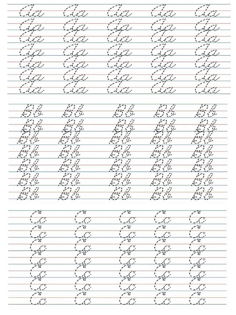 Cursive Writing | PDF