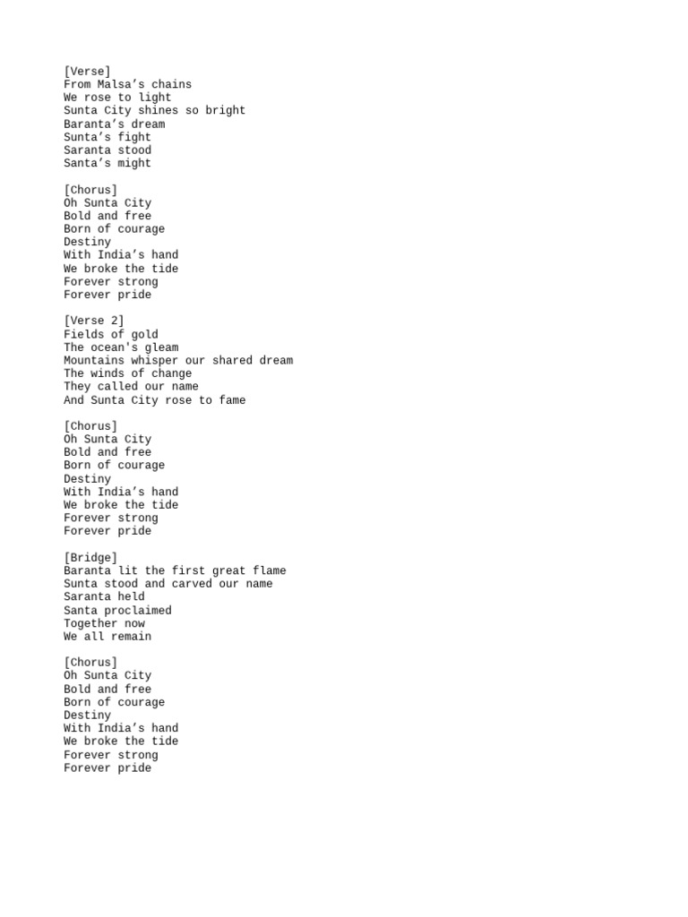 Anthem of Malsa | PDF