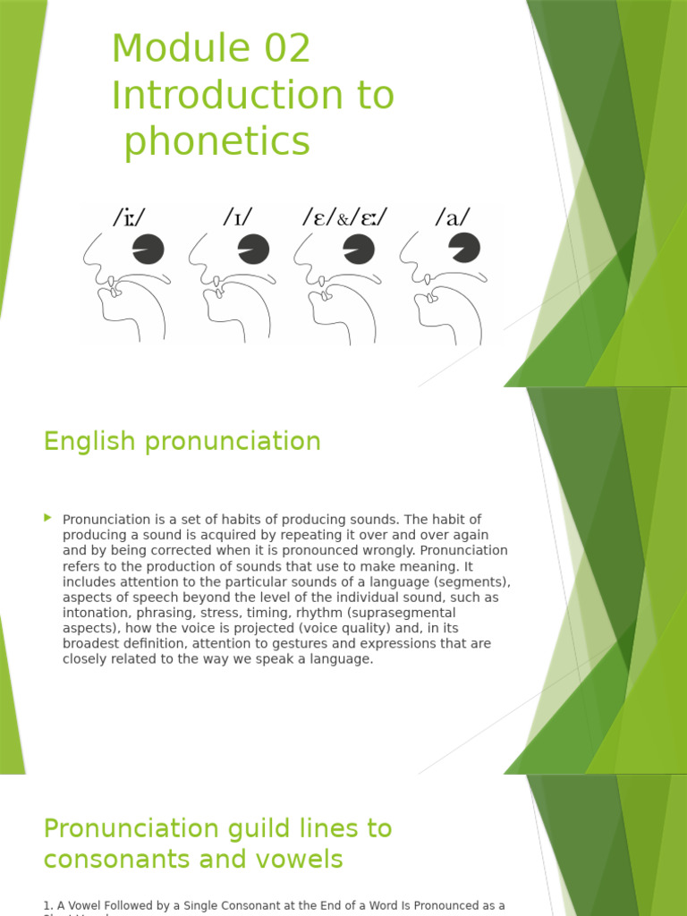 English Pronunciation Essentials Guide | PDF | Stress (Linguistics) | Vowel