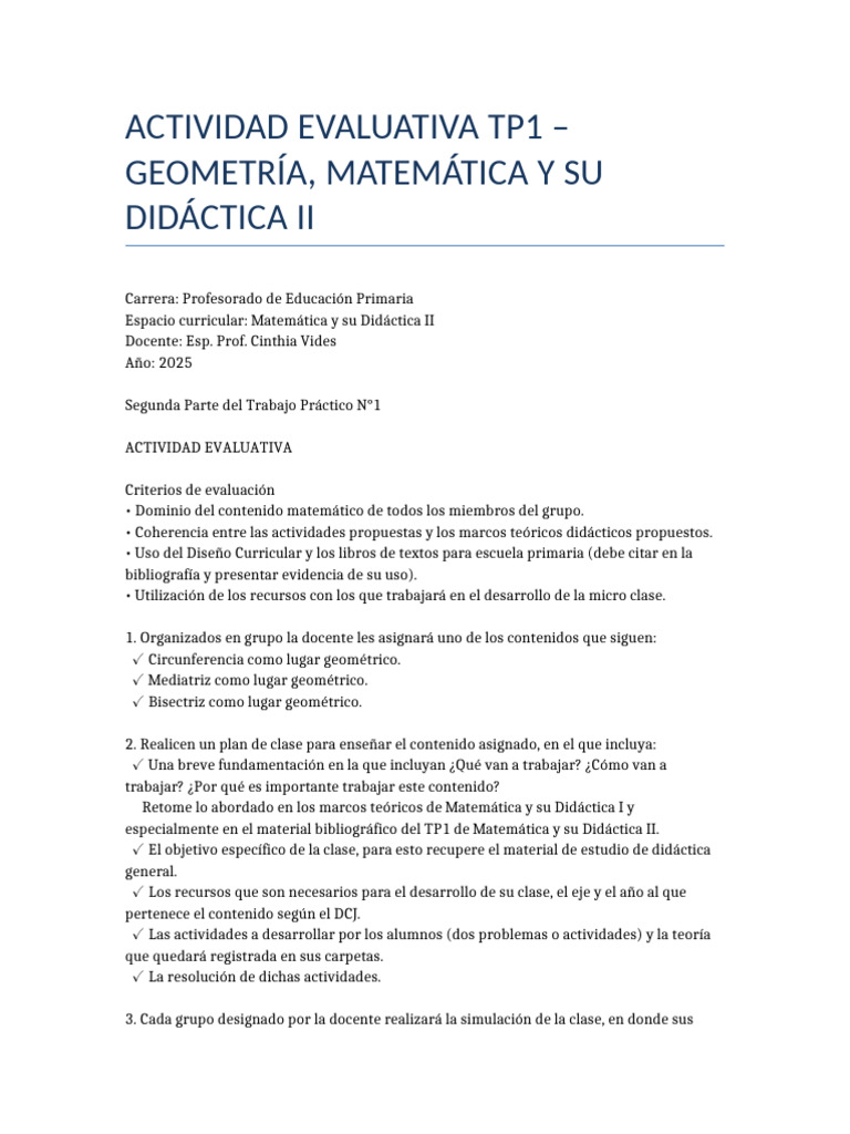 Tp1 Geometria Didactica II | PDF