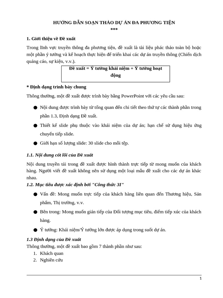 Guidelines of Drafting A Multimedia Project Proposal | PDF