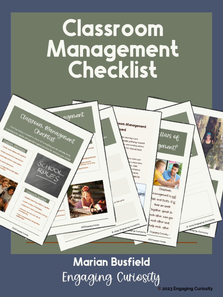 Classroom Management Checklist | PDF | Classroom Management | Behavior ...