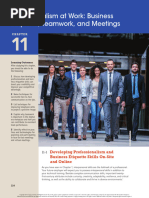 Chapter 11 Professionalism at Work Business Etiquette Teamwork and ...