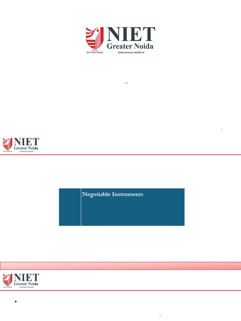 LSOB Unit 4 | PDF | Negotiable Instrument | Cheque