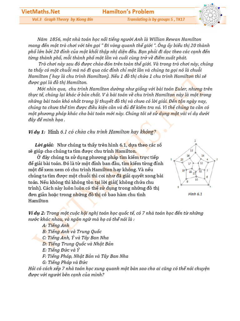 Hamiltonian Problem | PDF
