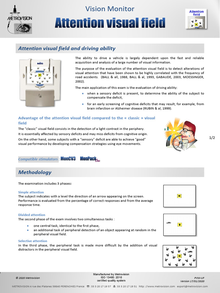 Attention Visual Field and Driving Ability | PDF | Attention ...