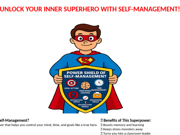Self Management Superhero Poster | PDF