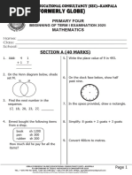 GRADE 1 Term 4 2023 Mathematics Assessment New | PDF | Mathematics