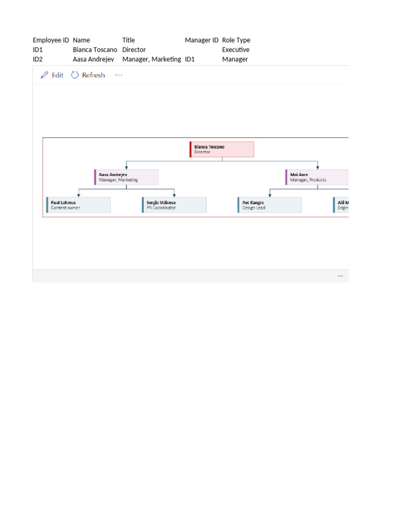 Organization Chart From Data1 | PDF | Application Software | Microsoft Software