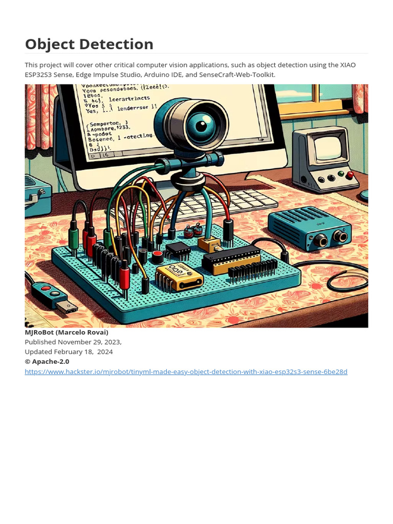 XIAO ESP32S3-Object Detection | PDF | Computer Vision | Computing