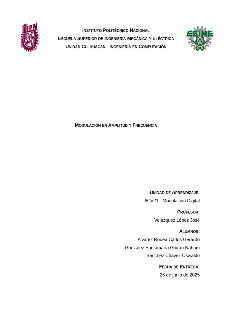 Modulación en Amplitud y Frecuencia | PDF | Modulación de frecuencia | Frecuencia