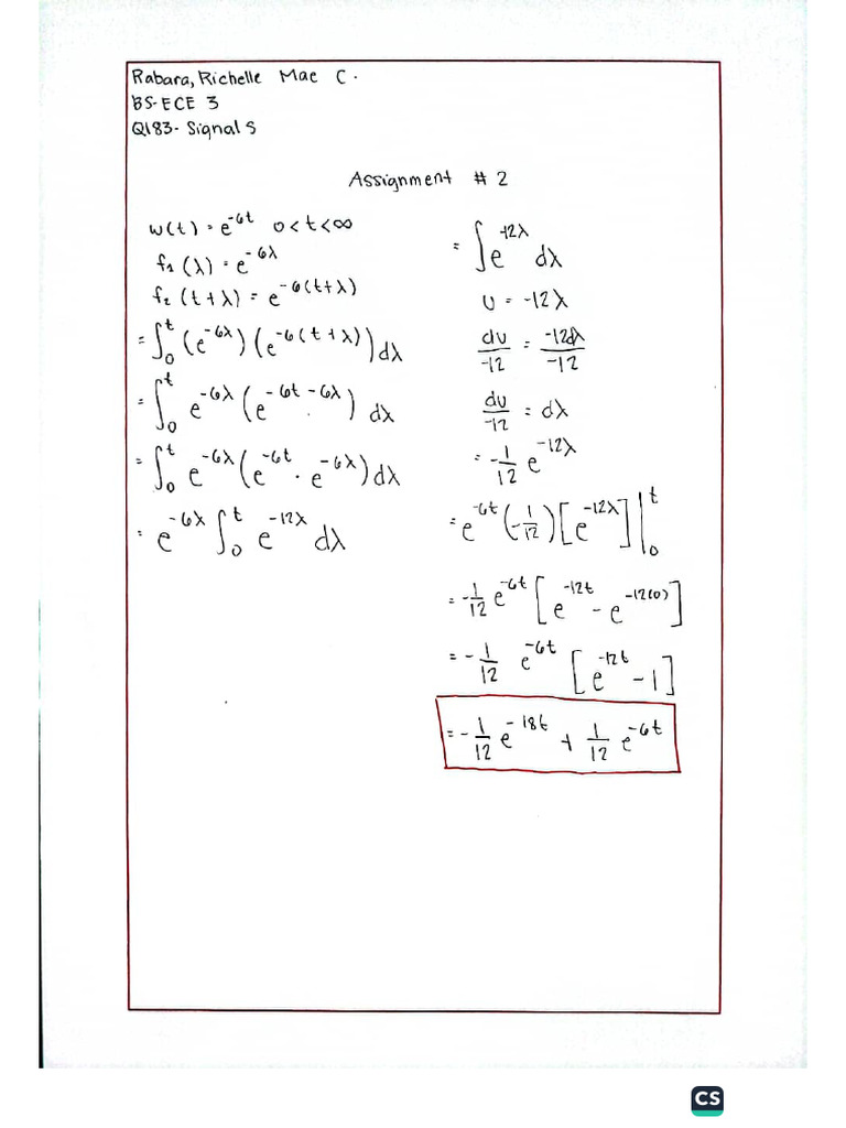 Assignment #2 Midterm (Signals) | PDF
