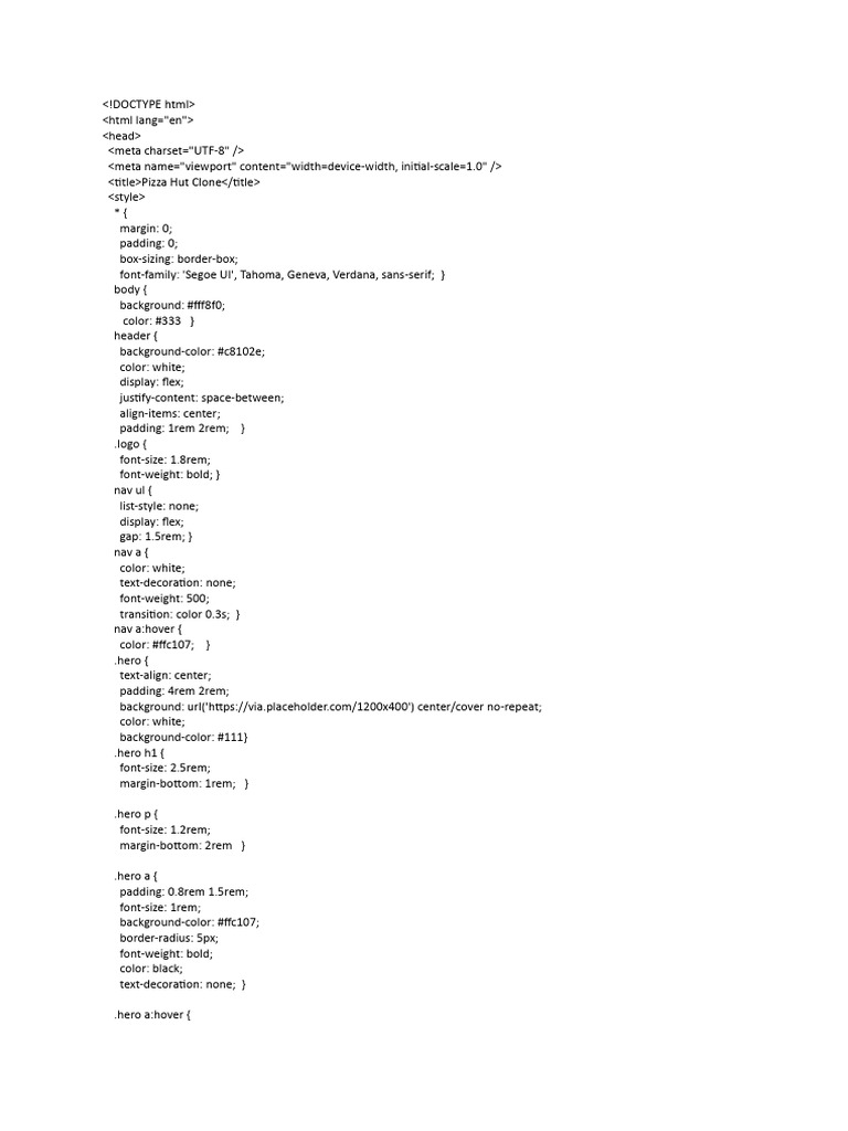 Pizza Code | PDF | Pizza | Fast Food