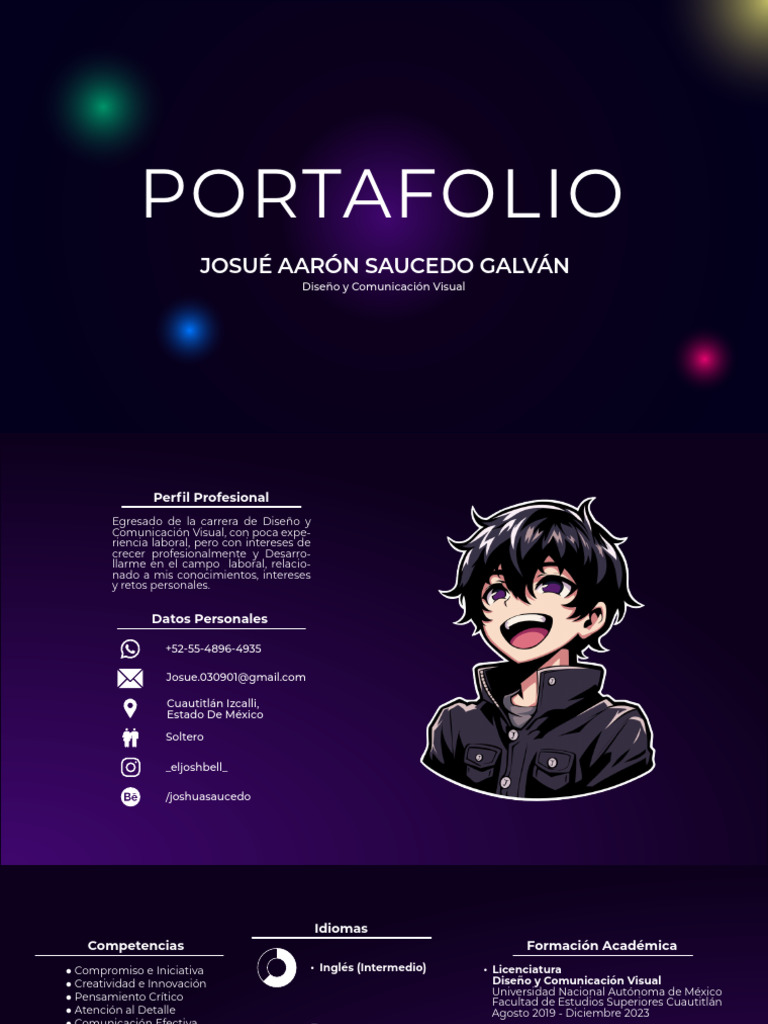 Portafolio de Josué Saucedo Galván | PDF | Diseño