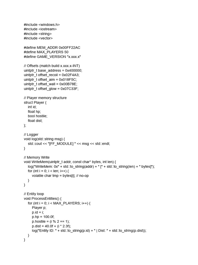 FPS Flick Script for Game Modding | PDF