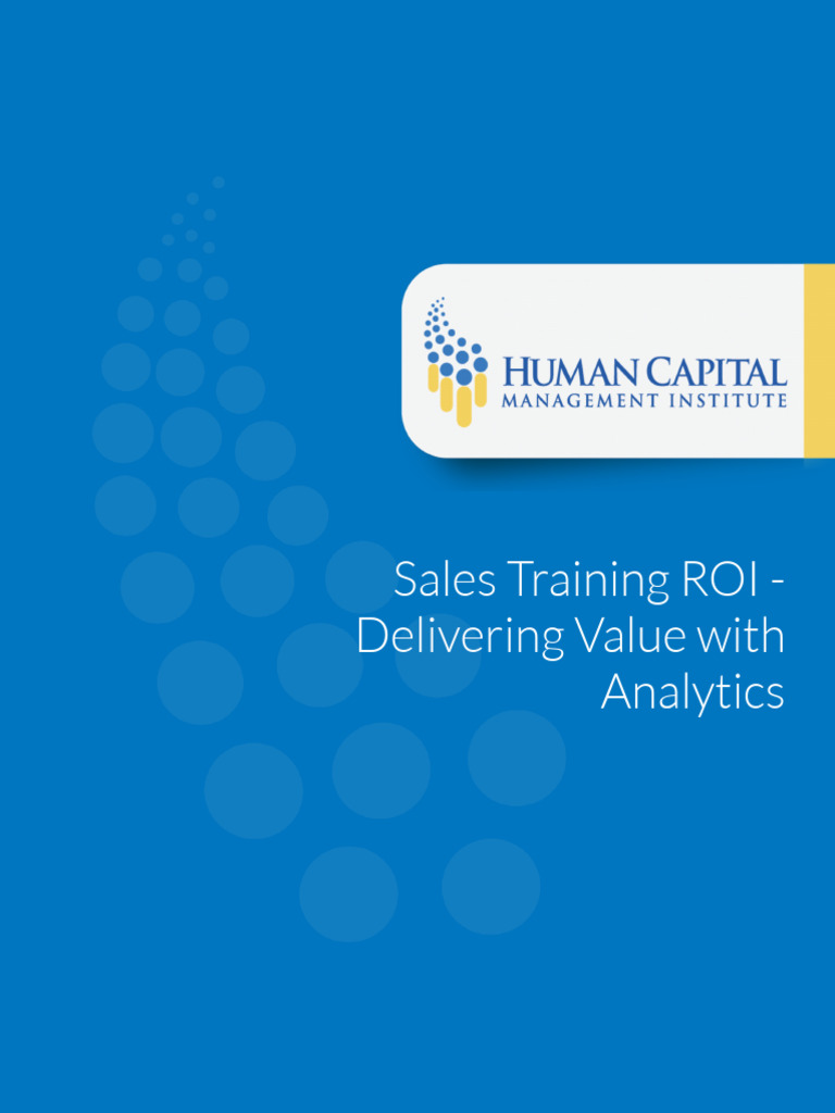 Sales Training ROI Analysis for Retail | PDF | Employee Retention ...