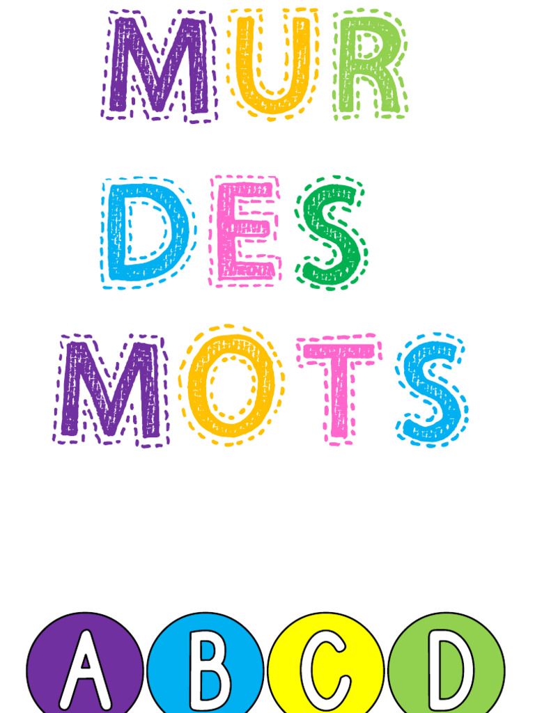 Affichage Mur Des Mots Titre | PDF