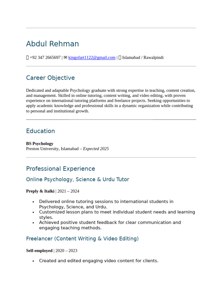 My Resume | PDF