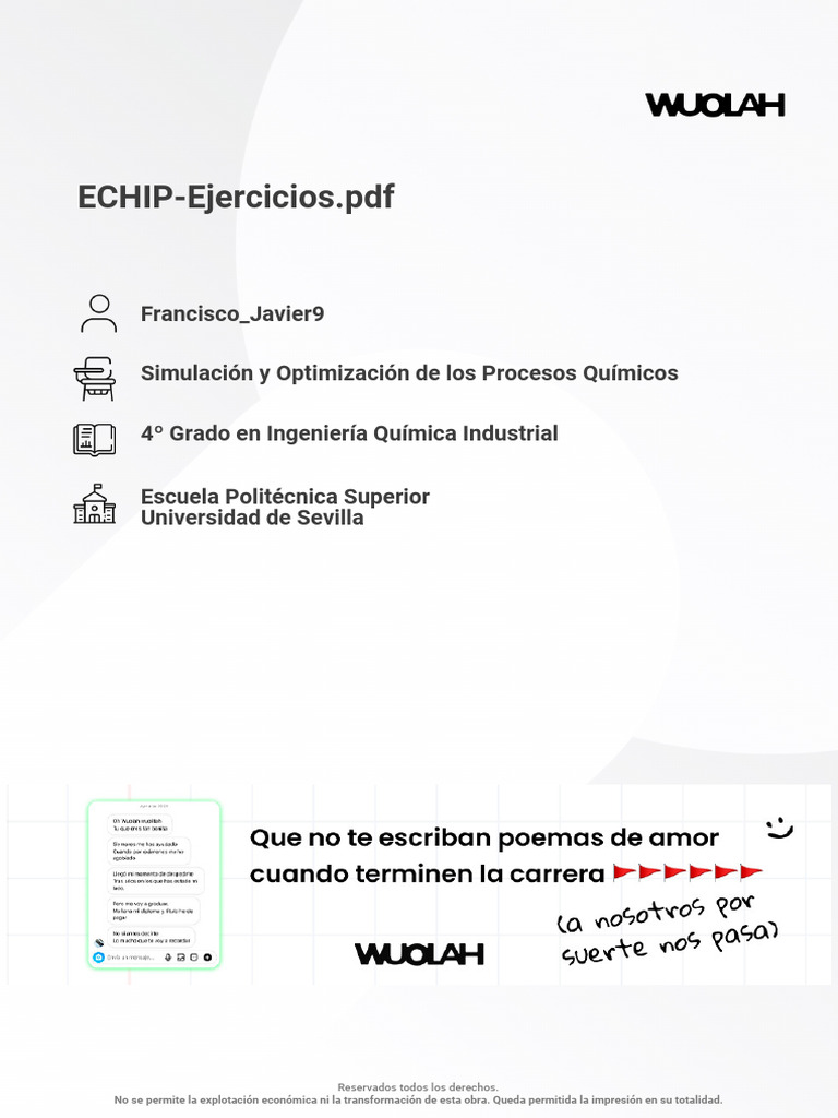 Wuolah Free ECHIP Ejercicios | PDF | Química | Ingeniería mecánica