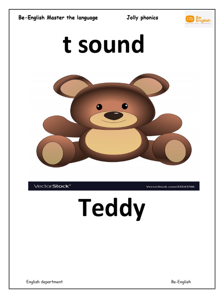 Jolly Phonics: Mastering 'T' Sounds | PDF