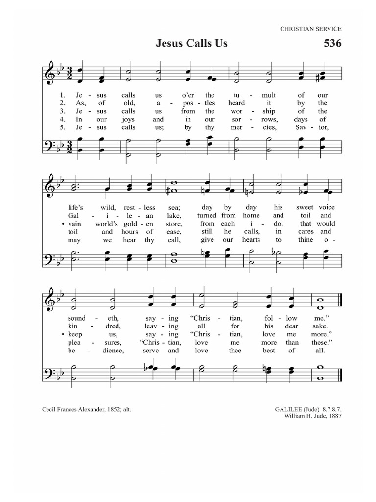 Jesus Calls Us | PDF