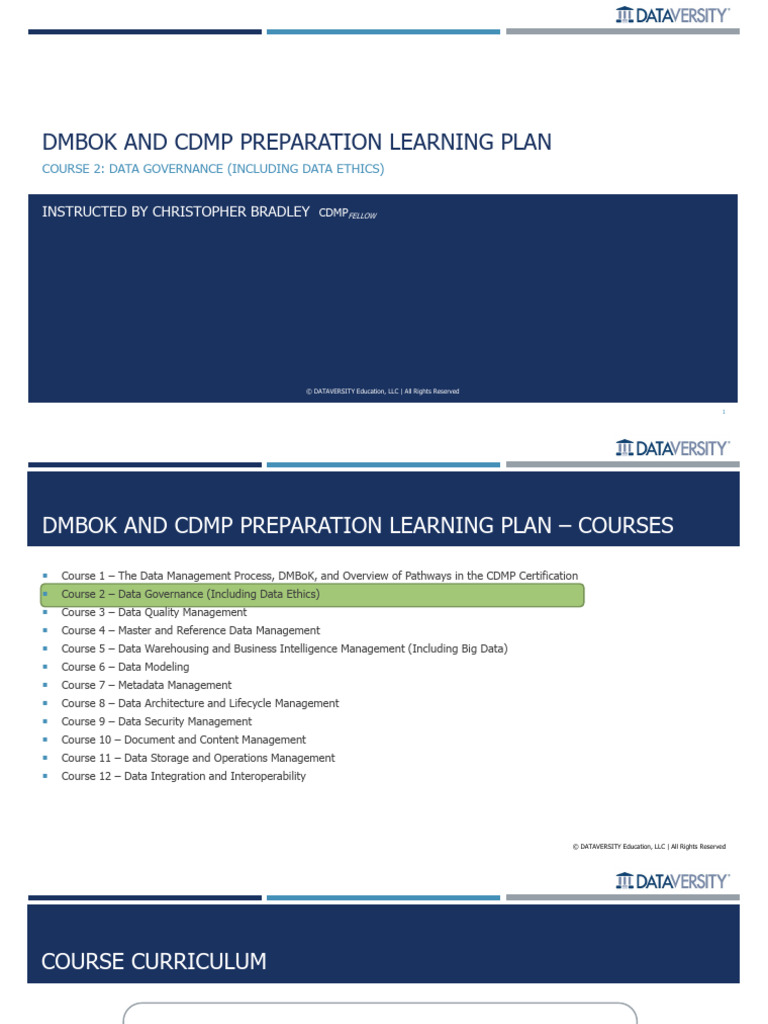 Data Governance Learning Plan Guide | PDF | Governance | Data Management