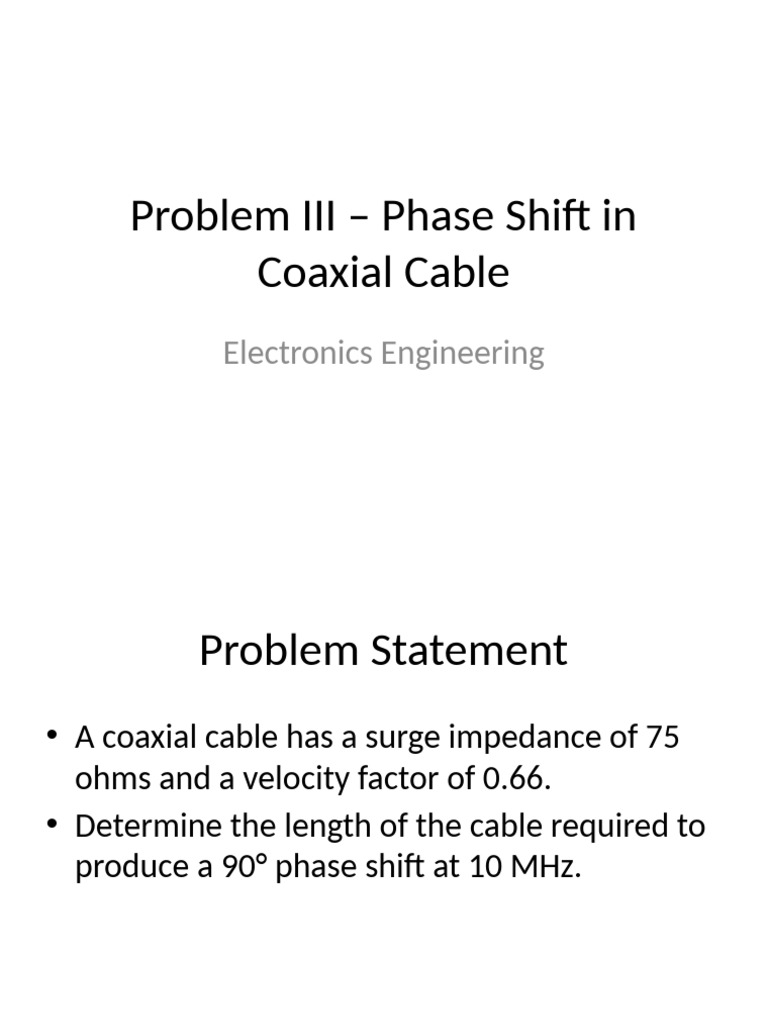 Problem III Phase Shift | PDF
