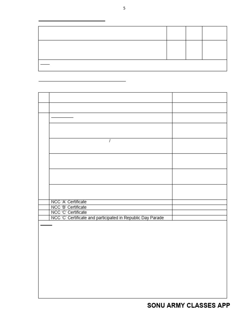 Army Recruitment Document Checklist | PDF | Affidavit