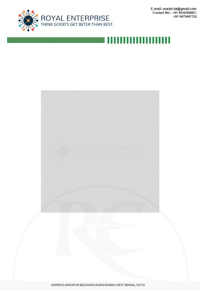 Royal Enterprise Latter Head Personal | PDF