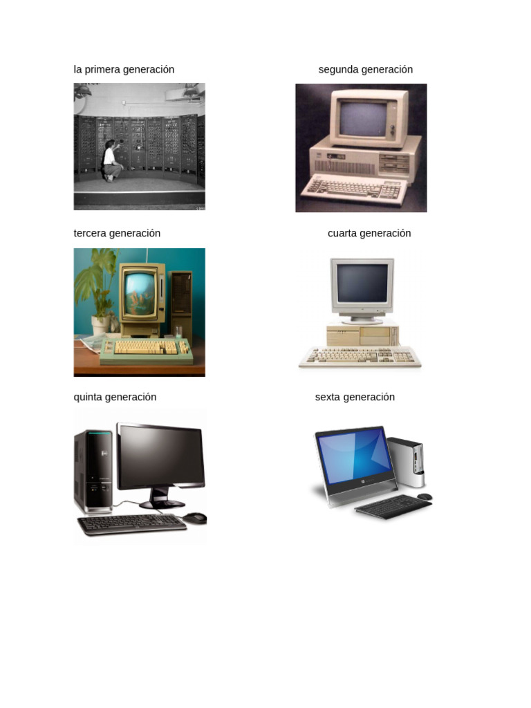 Generaciones de Tecnología en PDF | PDF