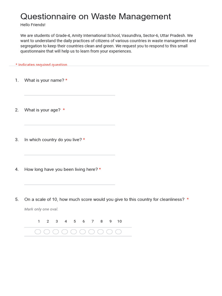 Geography Survey on Waste Management | PDF | Waste | Recycling