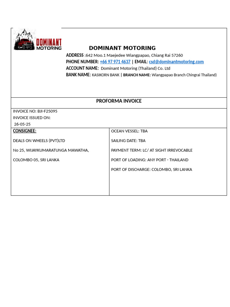 Dominant Motoring | PDF