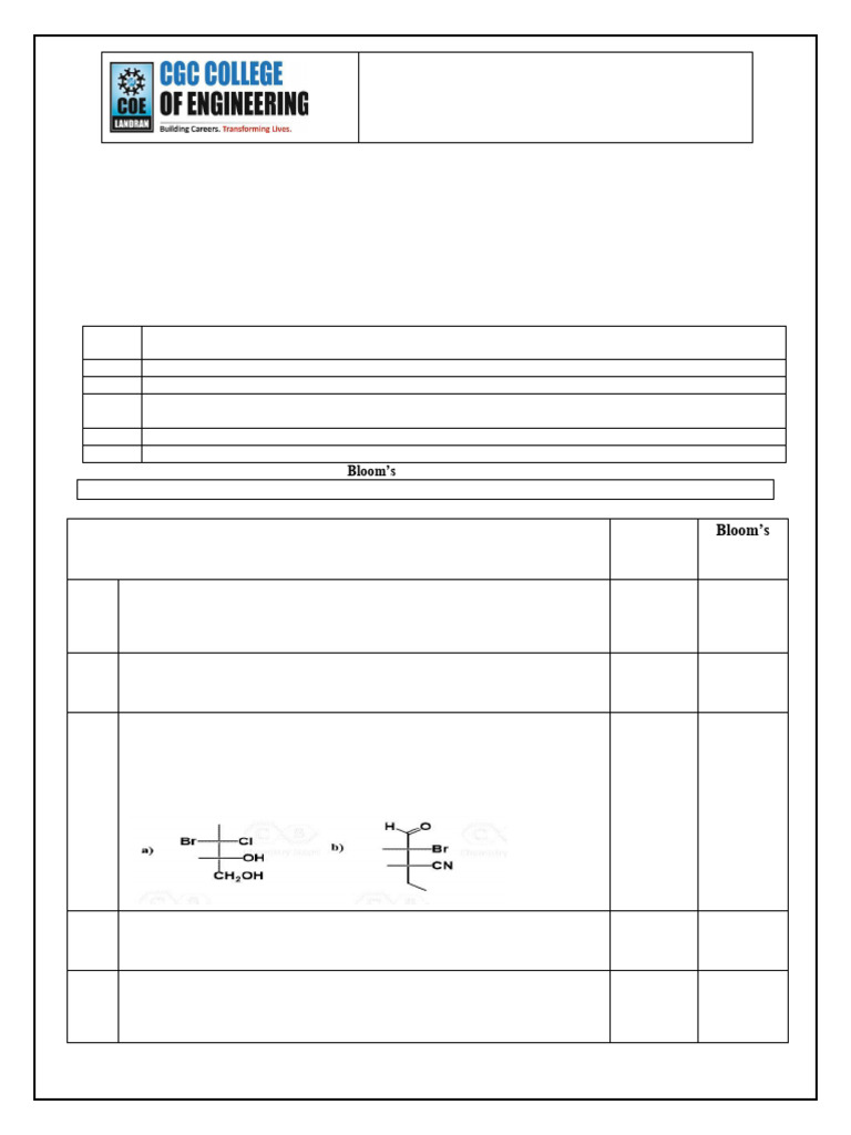 Assignment-1 Chemistry SEM 1 2025 | PDF | Molecules | Chemistry