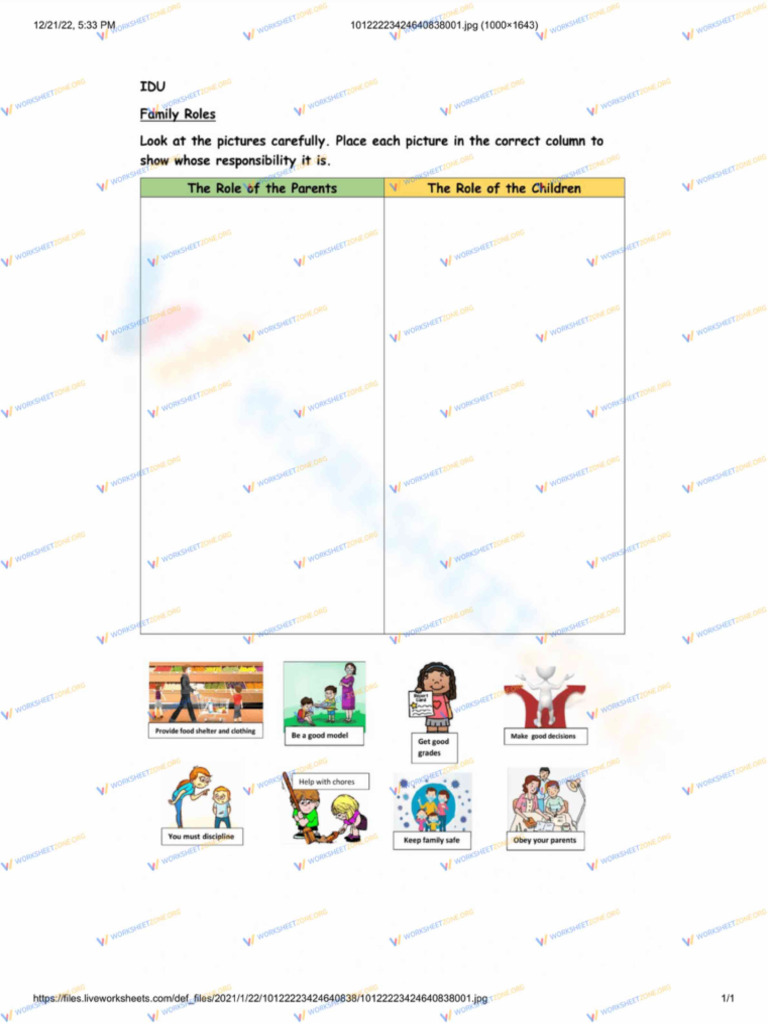 Exploring Roles of Parents and Children | PDF