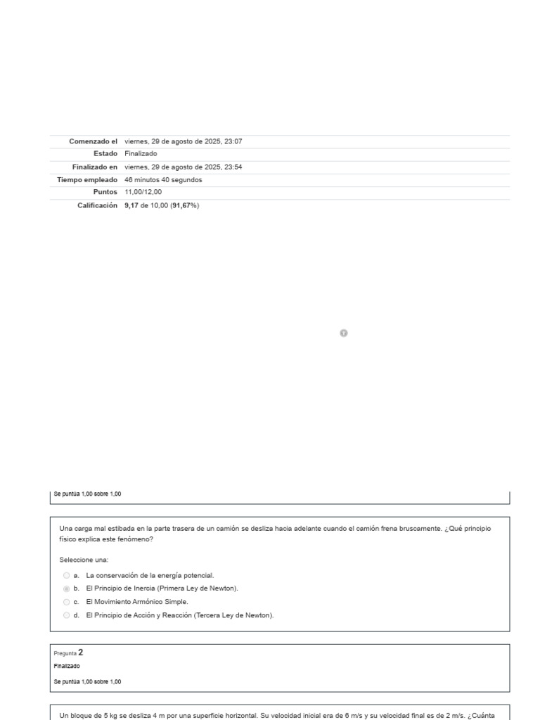 ANA UNIDAD II - Cuestionario Evaluatorio Obligatorio - Revisión Del Intento - LHST | PDF ...