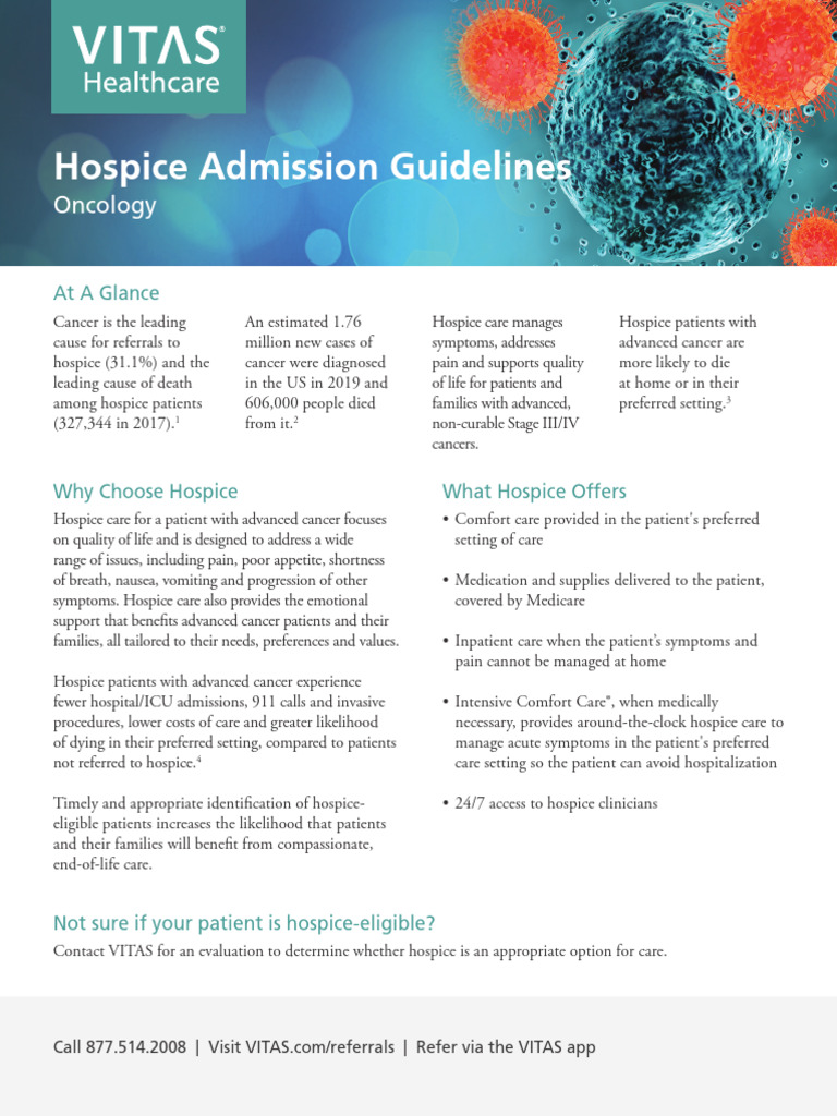 Hospice Admission Cheat Sheet | PDF | Palliative Care | Hospice