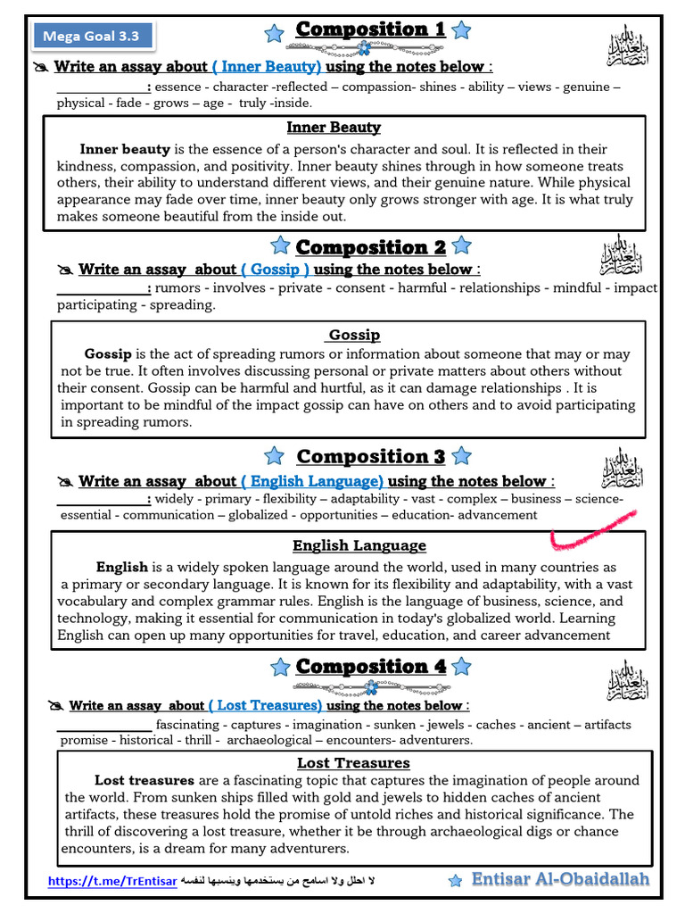MG3.3 - Guided Compositions - 45 | PDF | English Language | Communication