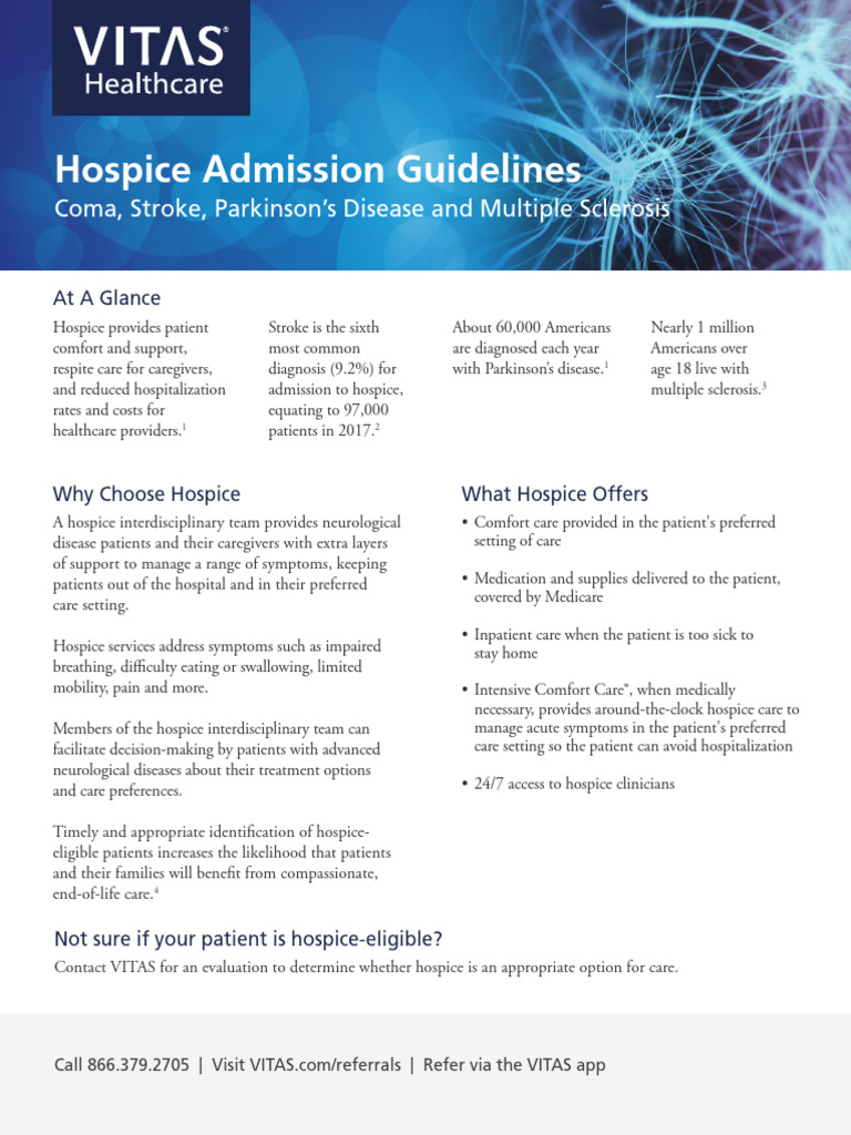 Neurological Hospice Eligibility Criteria | PDF | Palliative Care ...
