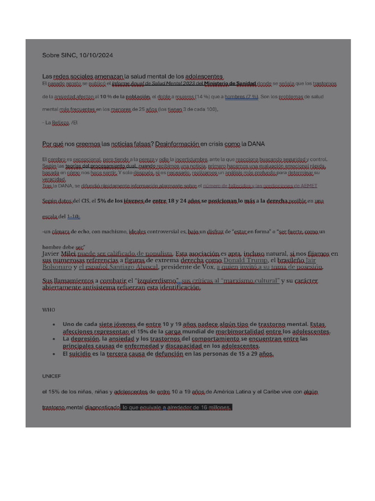 Spanish Debate Sources Social Media | PDF
