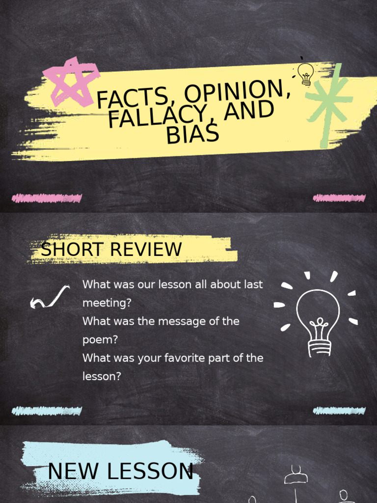 Understanding Facts, Opinions, and Biases | PDF | Bias | Fallacy