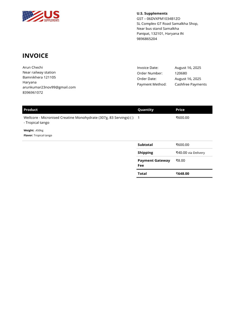 Invoice 120680 | PDF