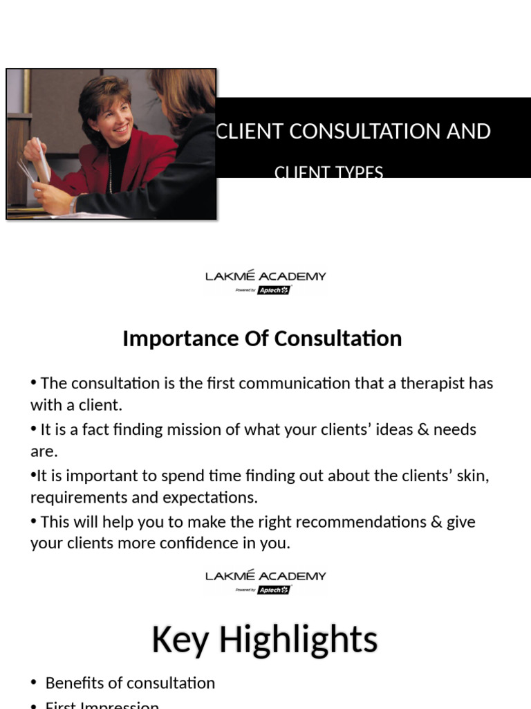Effective Client Consultation Strategies | PDF | Body Language ...