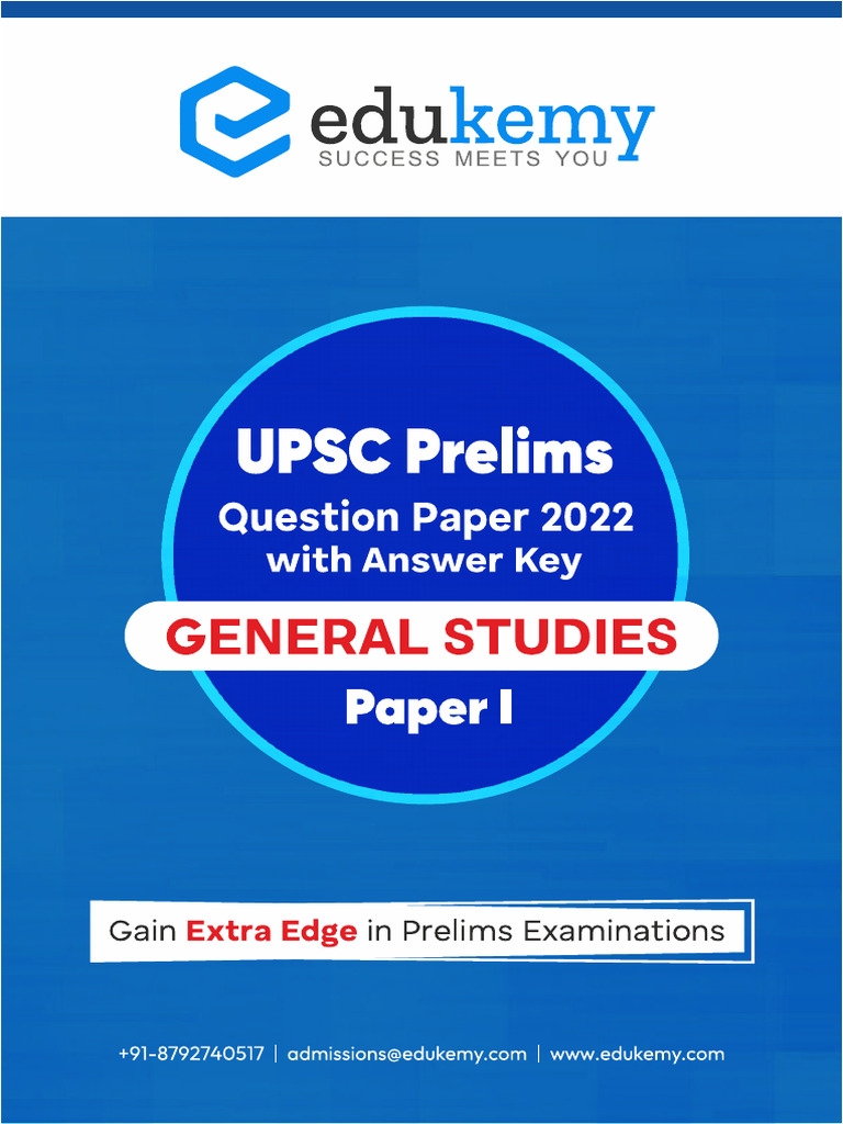 UPSC 2022 Prelims Question Paper I | PDF | Interest