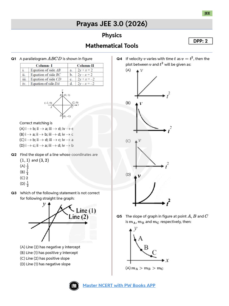 DPP MATHS | PDF