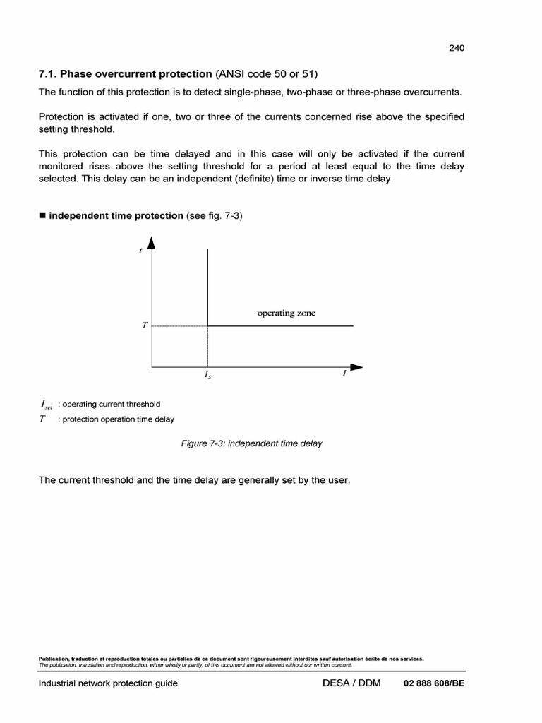 CHAP 7 1.phase-Overcurrent | PDF