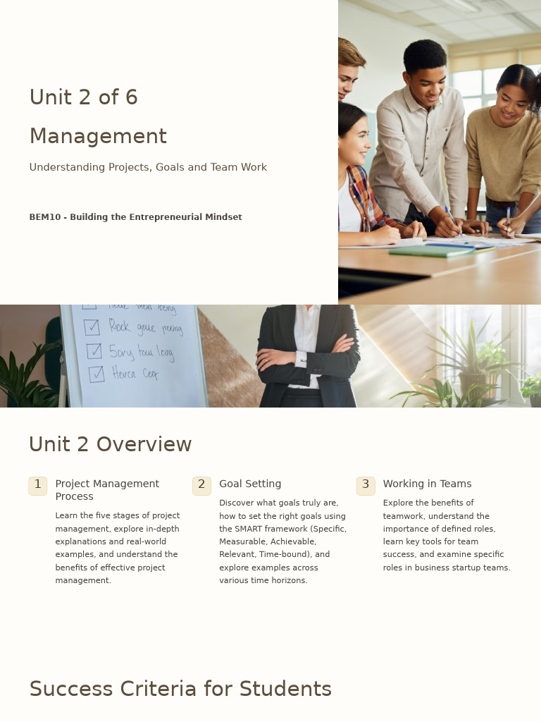Project Management and Goal Setting Guide | PDF | Project Management | Goal
