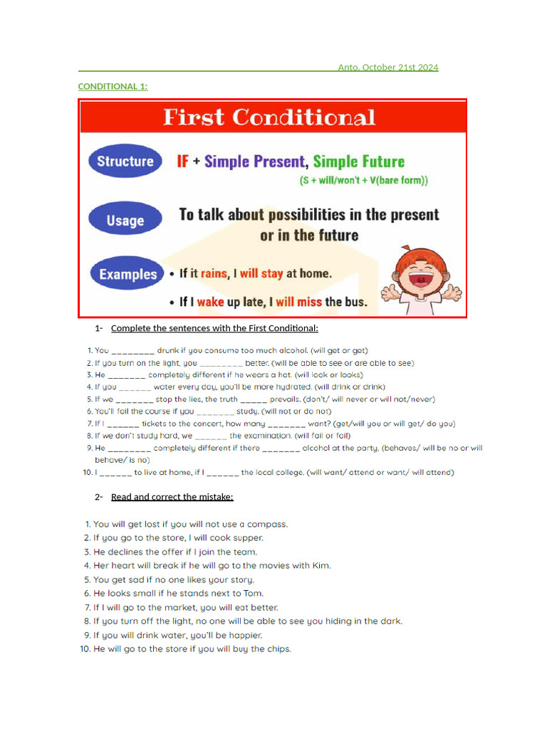 First Conditional | PDF