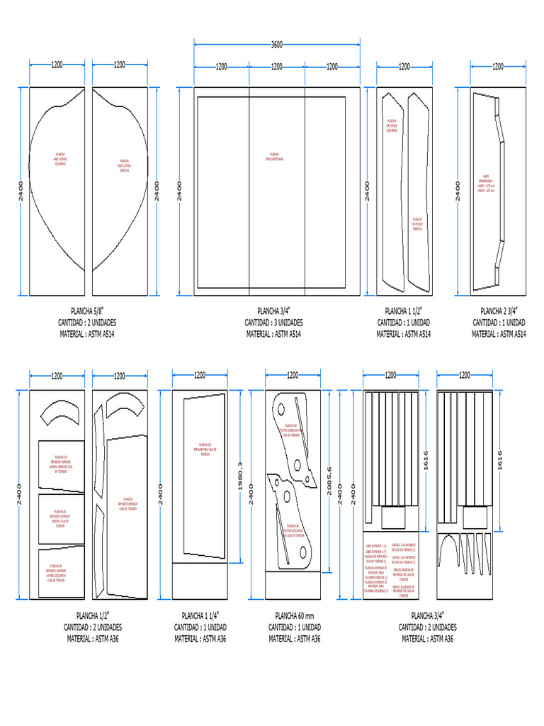Inm - 2024 - 0313 - Plano Base Más Lista de Materiales v2 | PDF