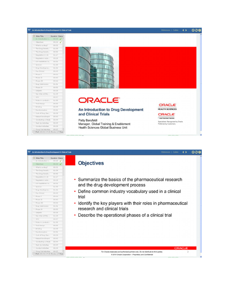 Oracle - Overview of Drug Development | PDF