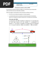 Fórmulas de MRU y MRUA Despejadas | PDF